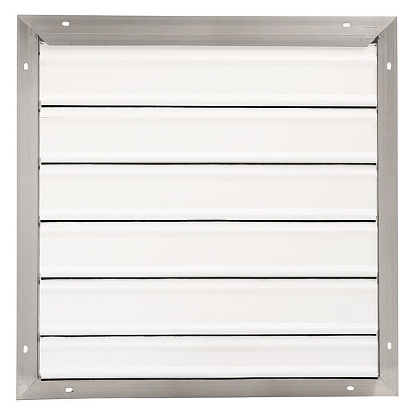 1Pack Dayton 3C308 24 in Backdraft Damper / Wall Shutter, 24-1/2 in x ...