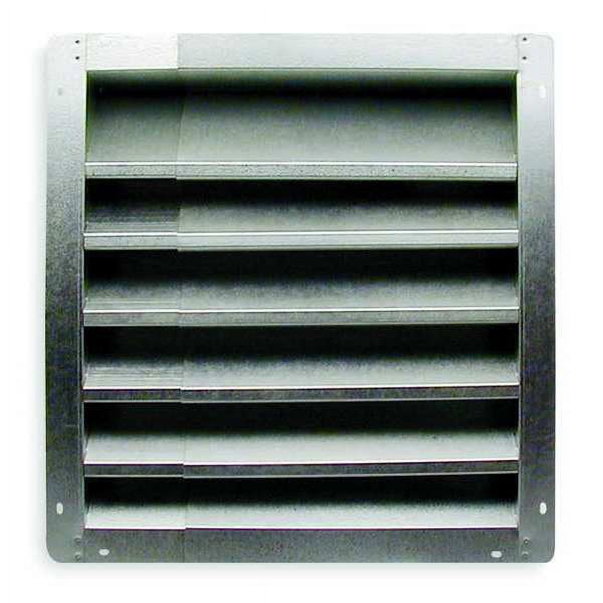 1Pack Dayton 4F952 Louver, Intake, 18-24 In, Aluminum - Walmart.com