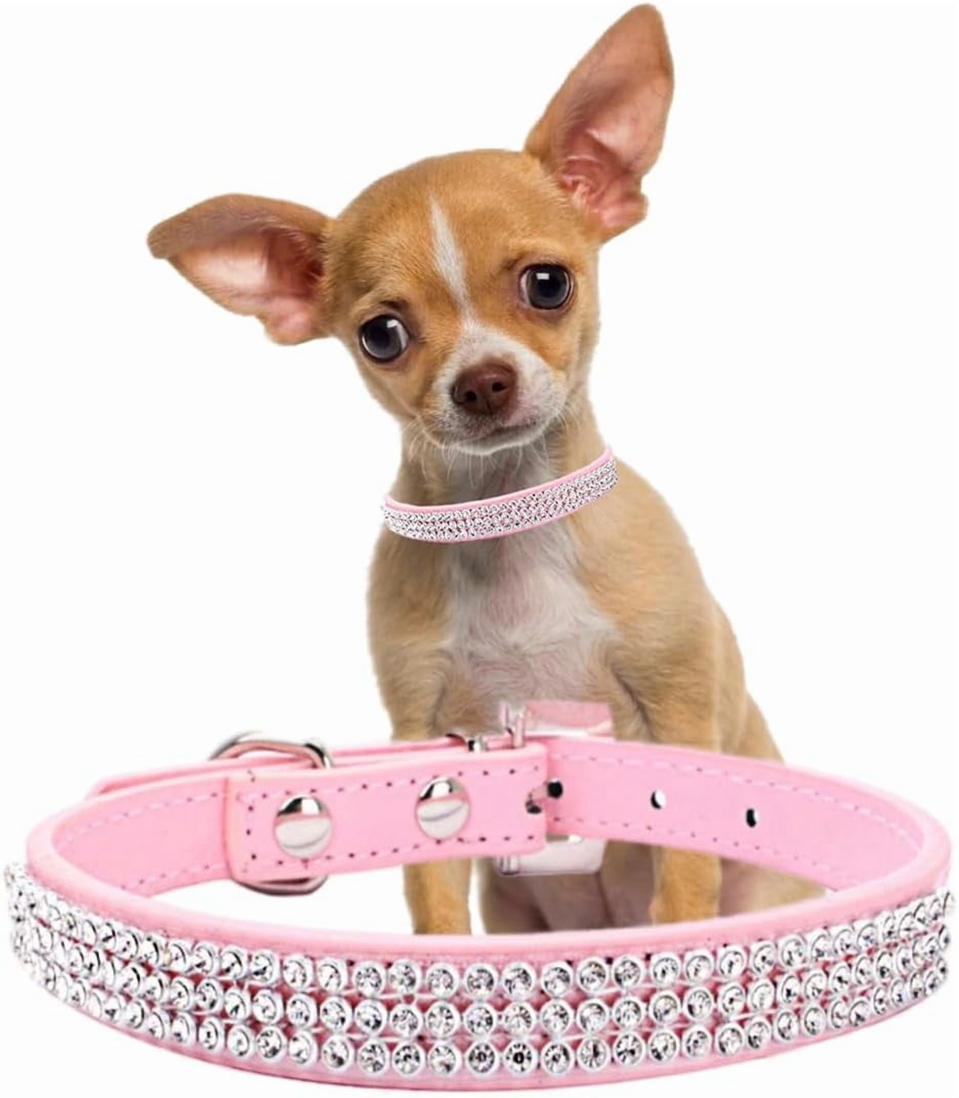 1Pack Diamond Dog Collars for Small Dogs, Fancy Rhinestone Cat Collar ...