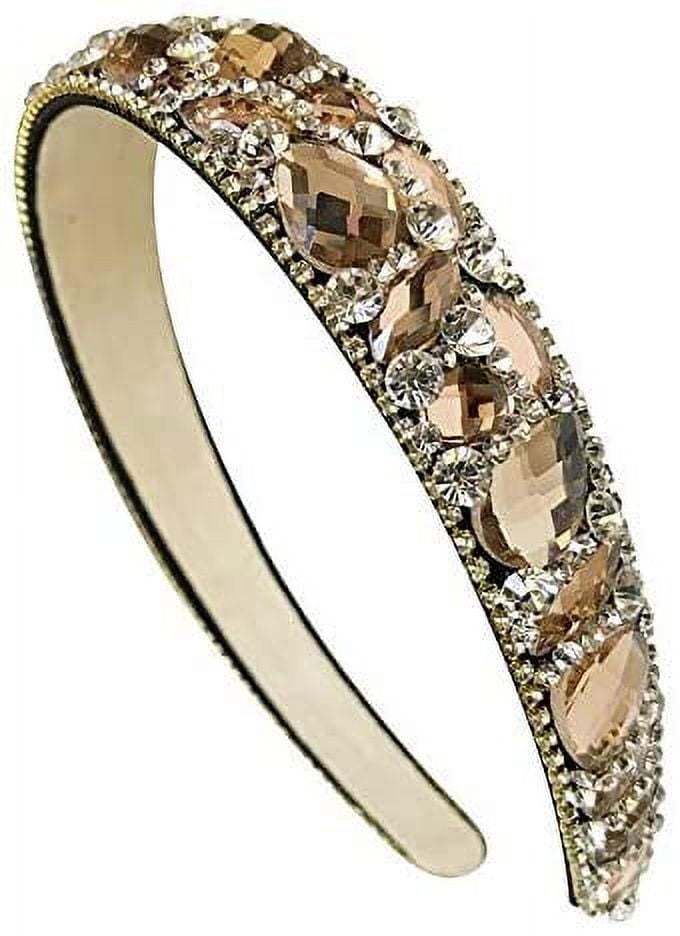 1Pack Headband Sparkle Rhinestone Crystal Wide-brimmed Hair Band High ...
