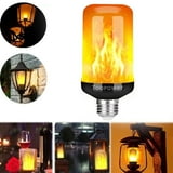 Toopower LED Flame Effect Fire Light Bulb E26, Simulated Flickering ...