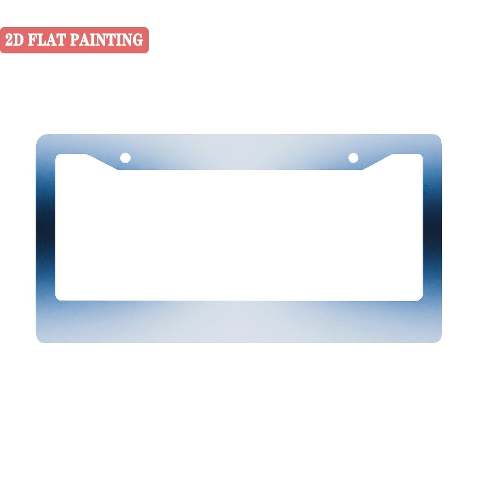 1Pack License Plate Frames with Blue Gradient Pattern Includes Screws ...