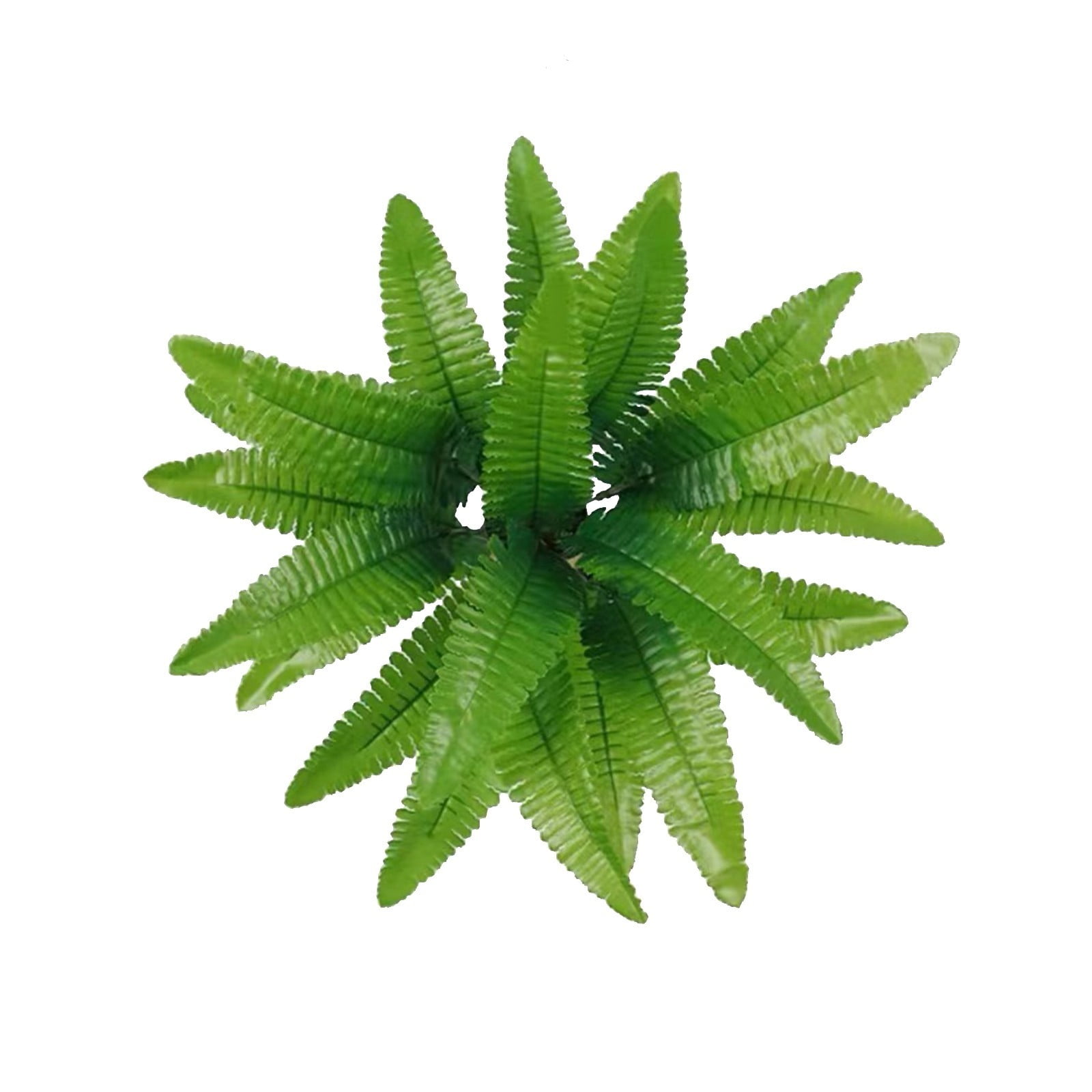 1Pack Lifelike Light Impervious Man Made Fern Fern Green With Realistic ...