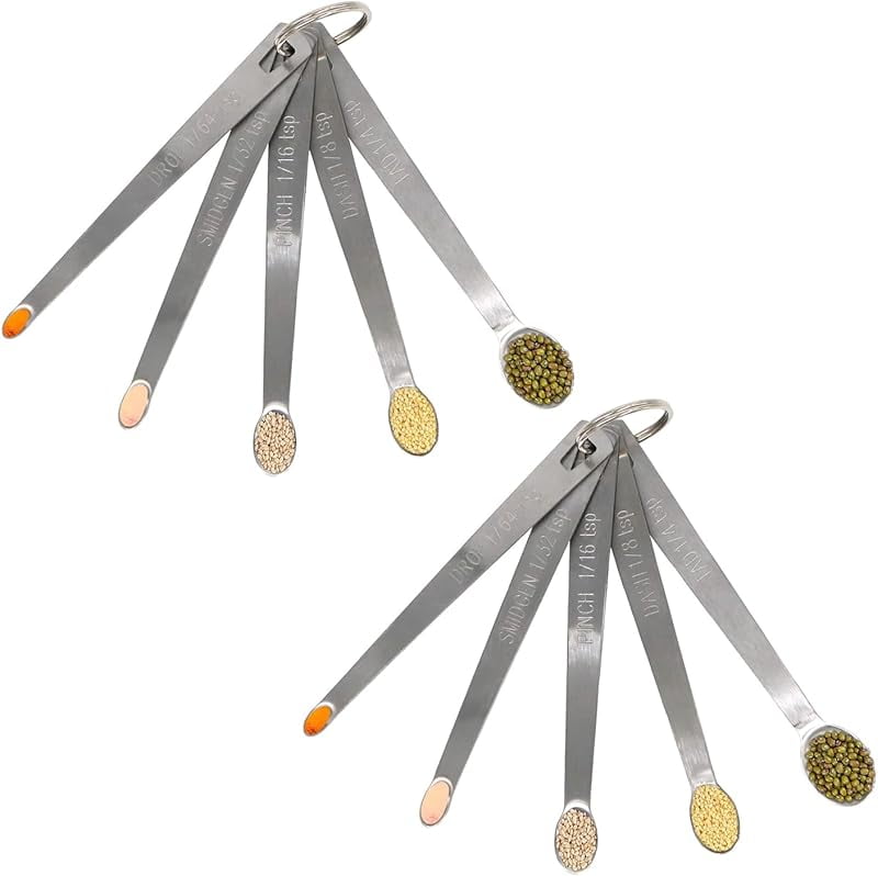 1Pack Mini Measuring Spoons Set, Heavy Duty Stainless Steel Teaspoon ...