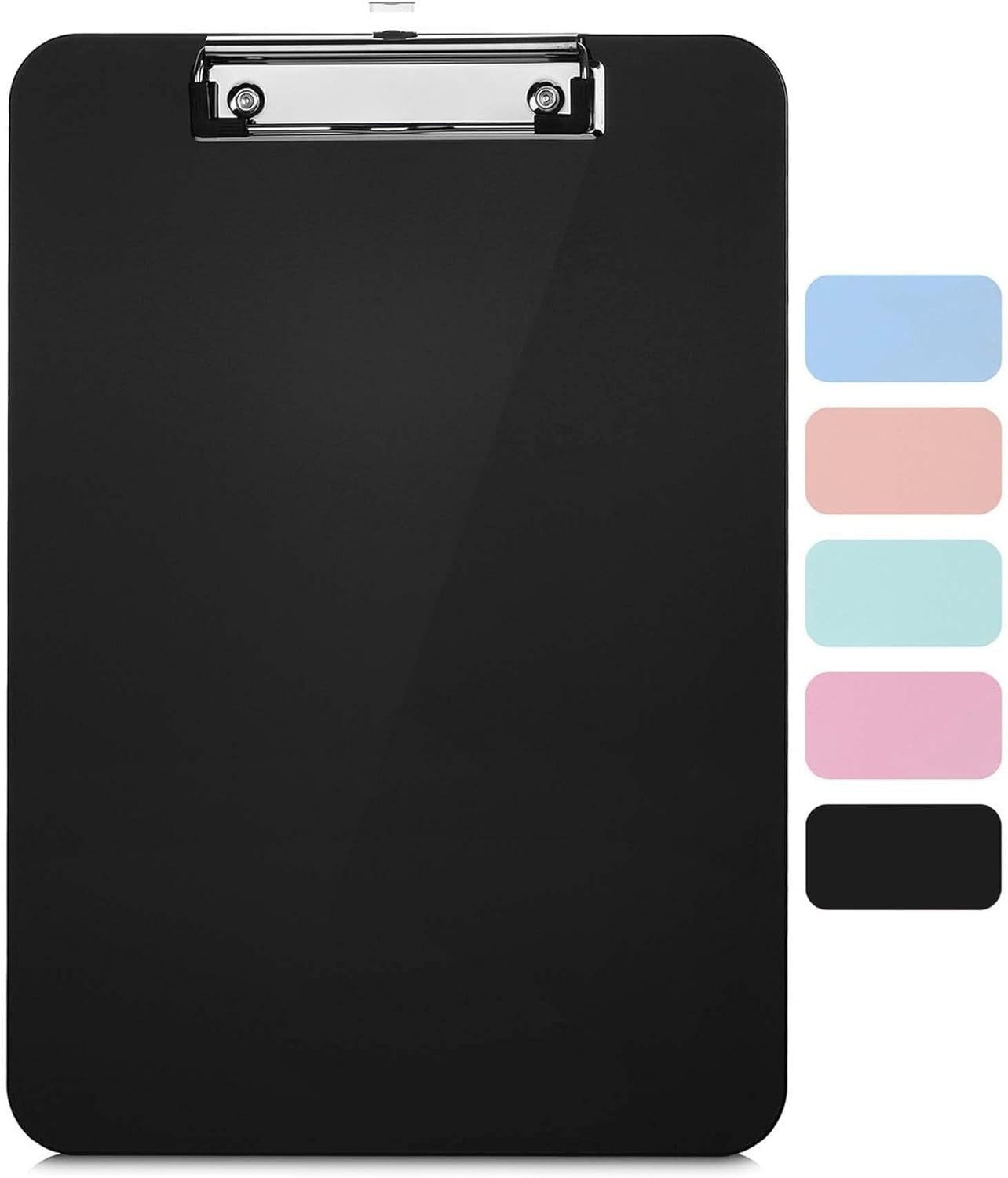 1Pack Plastic Clipboard, 12.5” x 9” Clipboard Plastic, Low-Profile ...