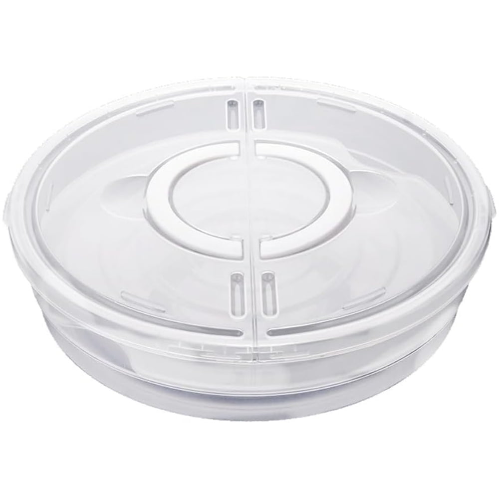 1Pack Round Plastic Pie Carrier,Pizza Slice Container with Lid and ...