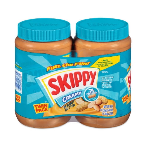 1Pack SKIPPY Creamy Peanut Butter, 48 oz Jar, 2/Pack, (22000483 ...