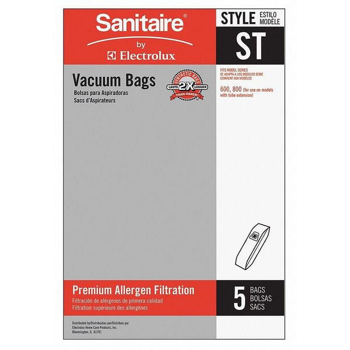 1Pack Sanitaire 63213B Vacuum Bags, PK5 - Walmart.com
