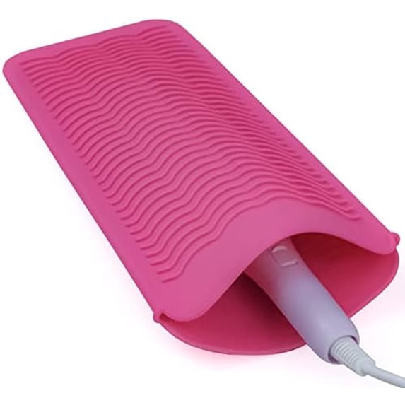 1Pack Silicone Heat Resistant Mat Pouch for Hair Straightener, Curling ...