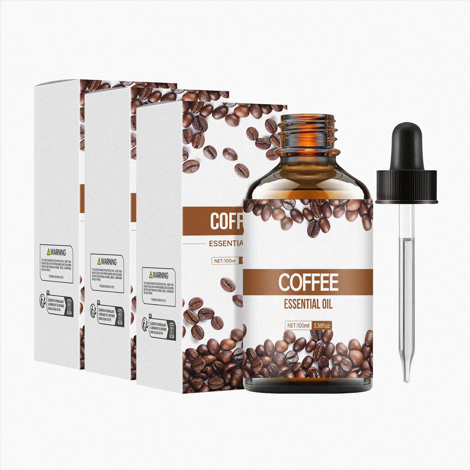 Coffee Essential Oil, Cold Pressed Coffee Bean Extract, Anti-Wrinkle ...