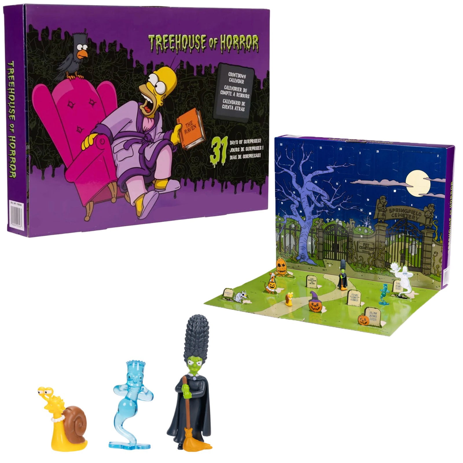 1PCS The Simpsons Advent Calendar Holiday 2025 Halloween 30 Days of ...
