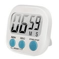 1pack Small Digital Kitchen Timer Back And On Off Minute Second Count