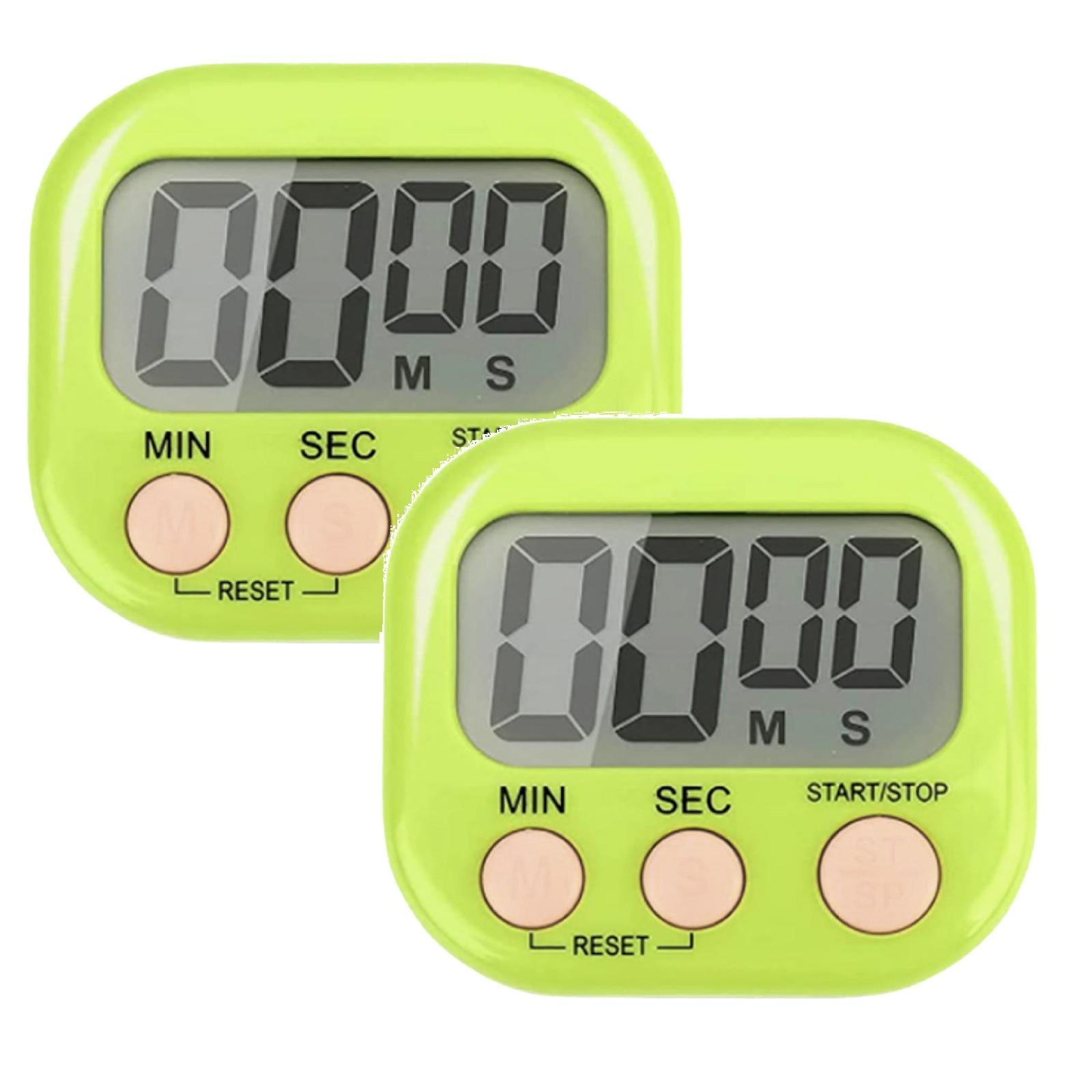 1Pack Small Digital Kitchen Timer Back And ON/Off Minute Second Count ...