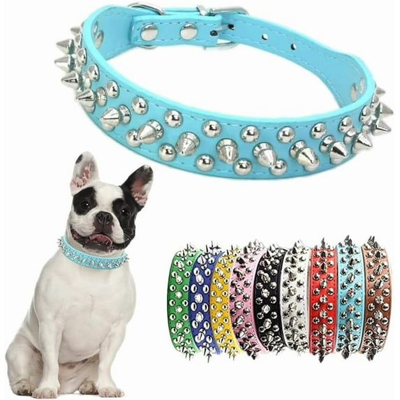 1Pack Spiked Dog Collar,Mushroom Rivet Spike Puppy Collars Girls Boys ...