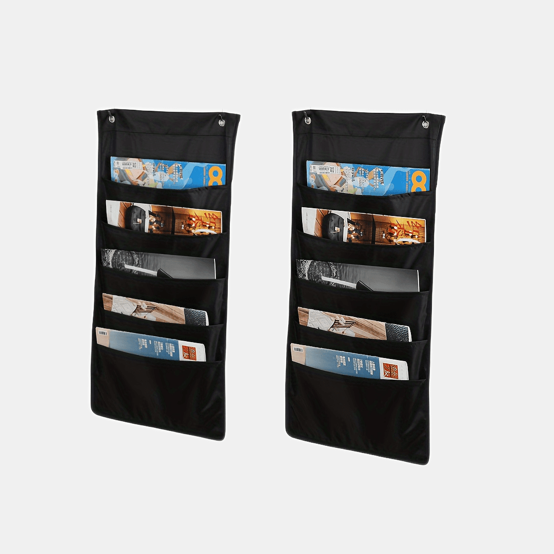 1Pack Storage Pocket Chart, 5 Pockets Hanging Wall File Organizer ...