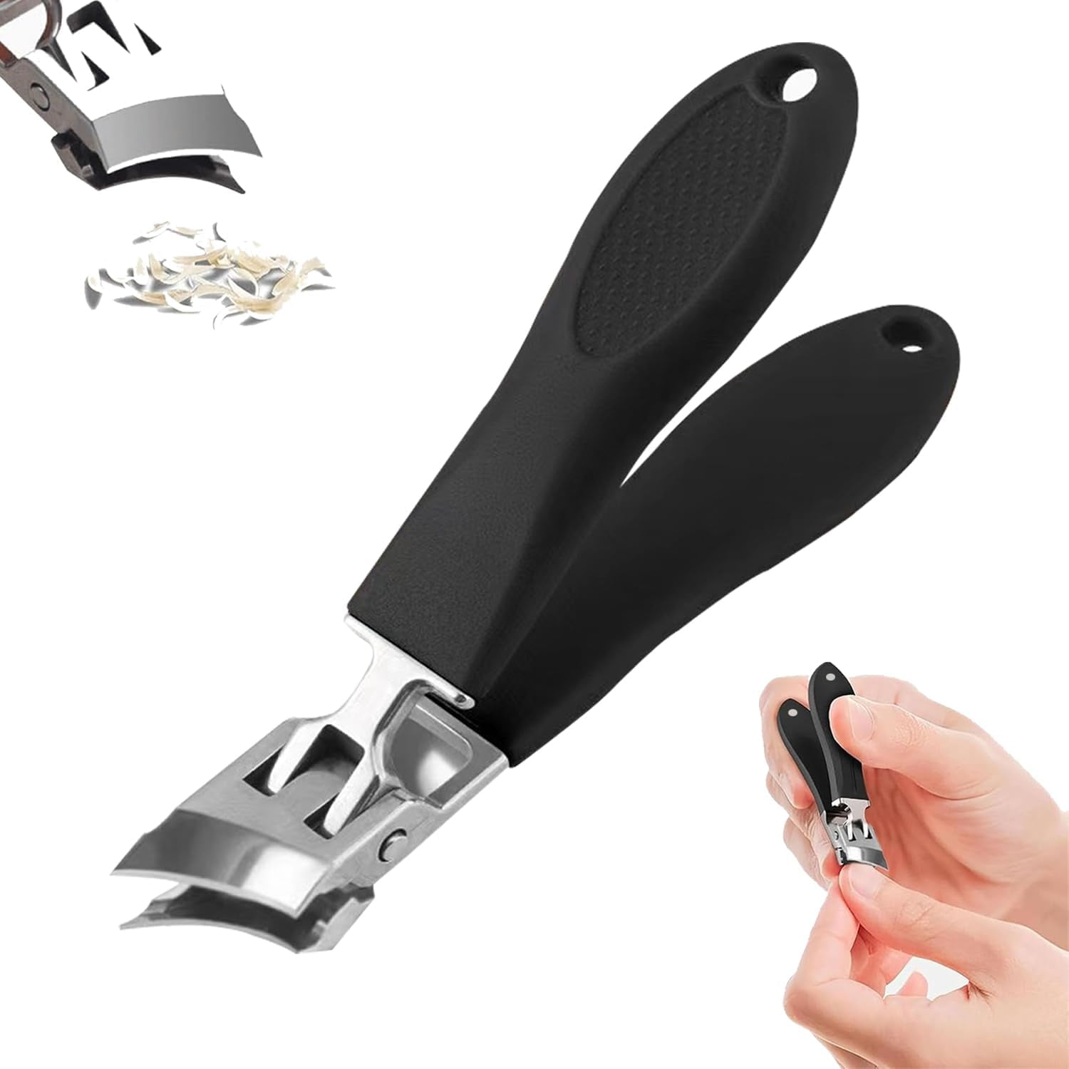 1Pack Wide Jaw Opening Anti-Splash Slanted Nail Clipper, Sharp ...