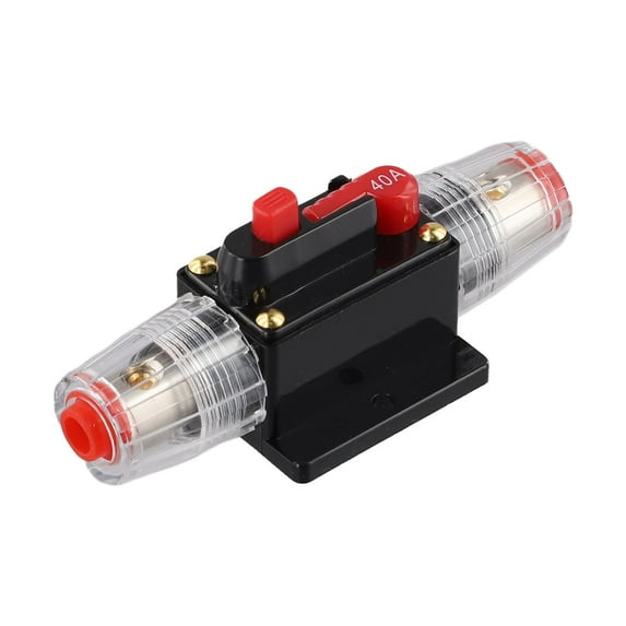 1Packs Auto Inline Fuse Breaker with Wire Lugs And Heat Shrink Tube 12V ...