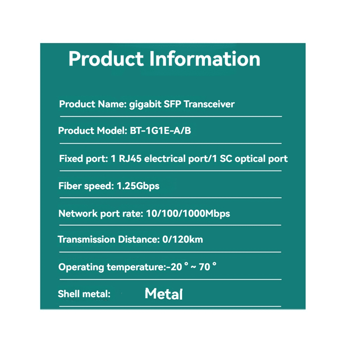 1Pair 10G SFP+ Fiber to RJ45 Media Converter RJ45 to SFP+ 10/100/1000M ...