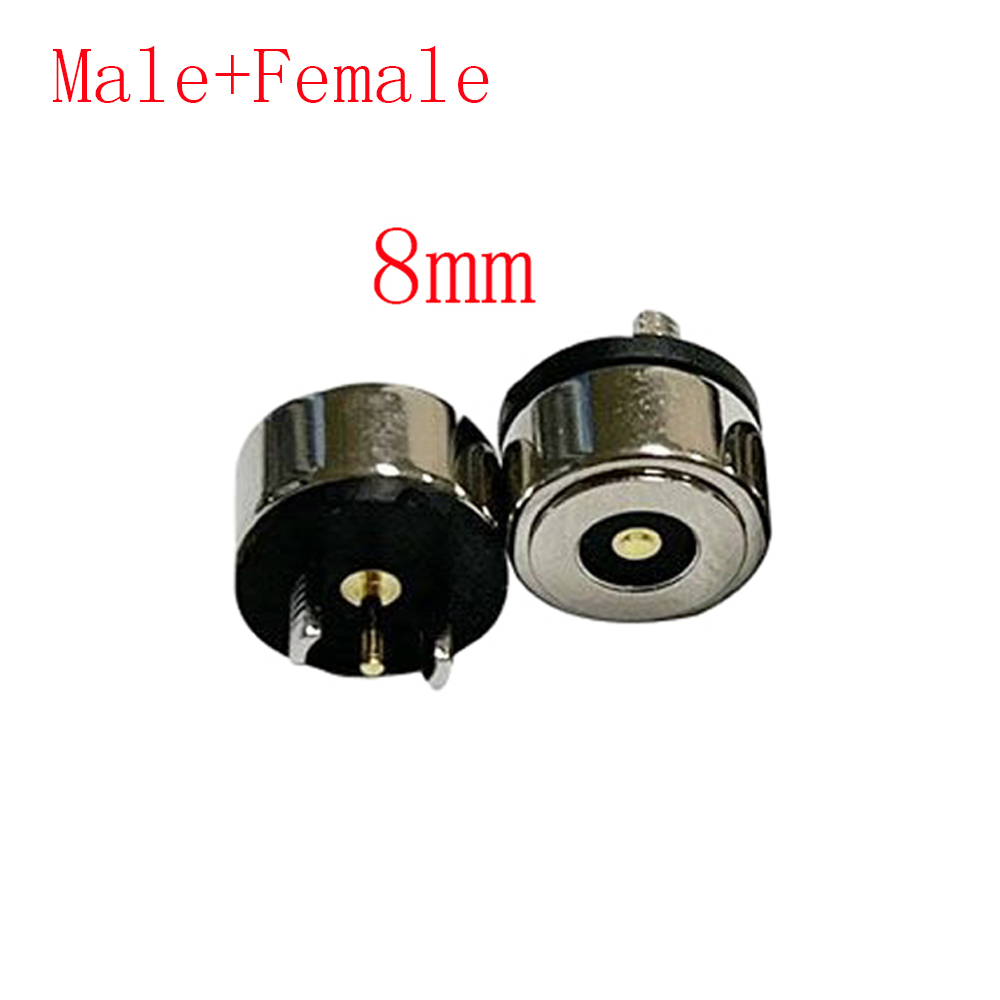 1Pair 1Pin 5mm/8mm/10mm/12mm Spring-Loaded Magnetic Pogo Pin Connector ...