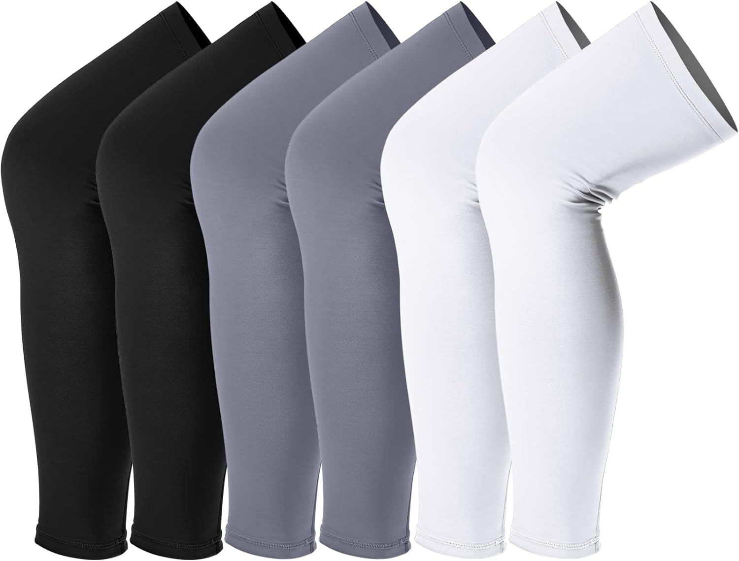 1Pair/2Pairs/3Pairs Leg Sleeves Compression Long Knee Sleeve UV Protect ...