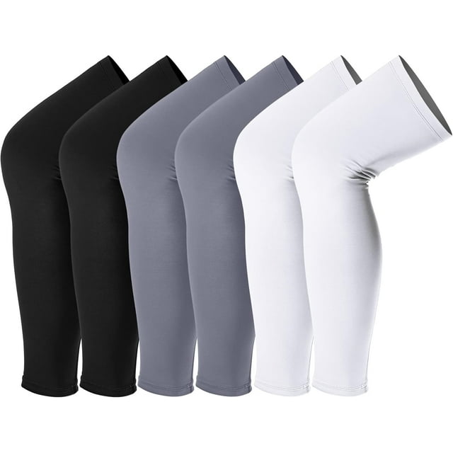 1Pair/2Pairs/3Pairs Leg Sleeves Compression Long Knee Sleeve UV Protect ...