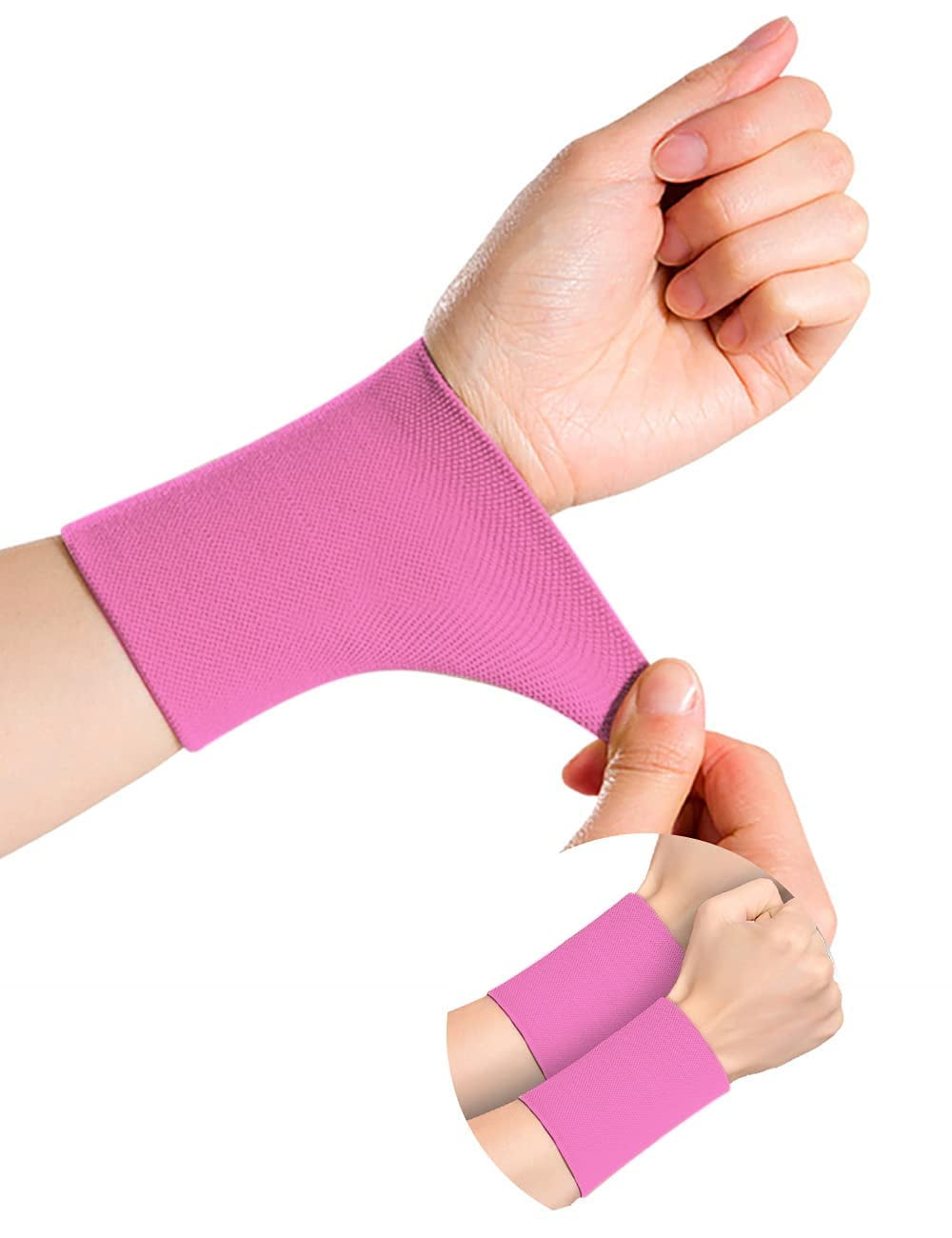 1Pair/2Pairs/3Pairs Men & Women Compression Wrist Sleeve Wrist Brace ...