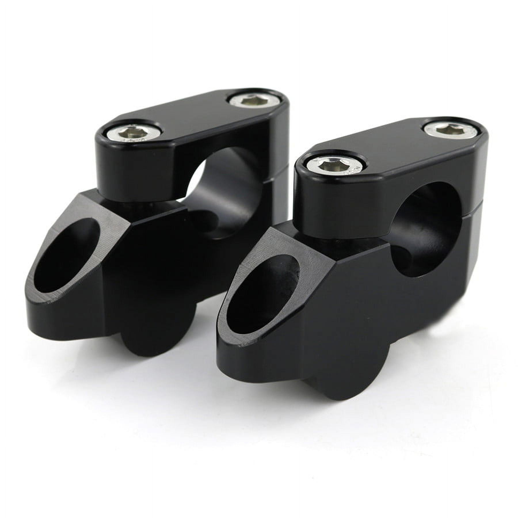 1Pair 7/8" Motorcycle Extension Back Moved Up Handlebar Risers Black ...