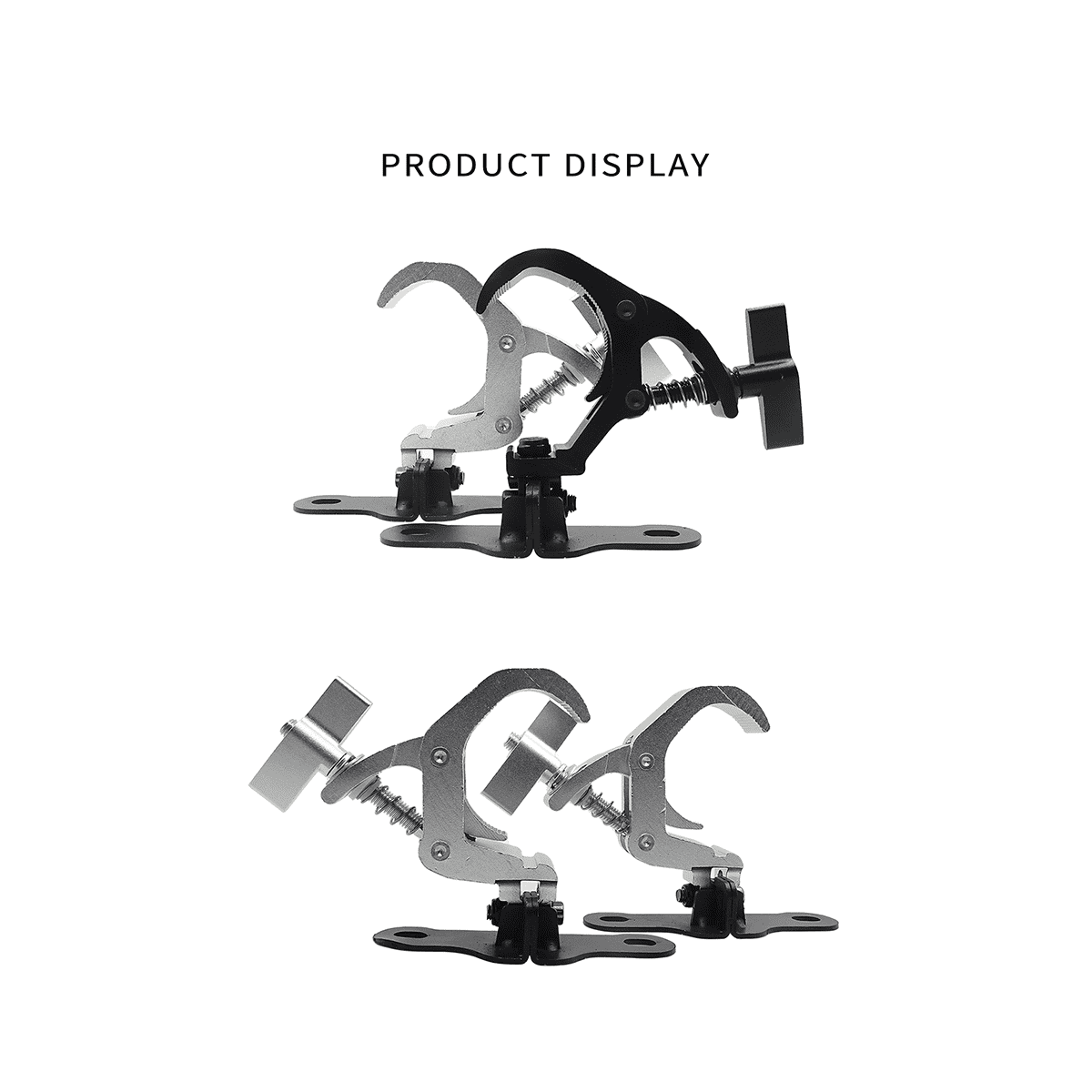 1Pair Aluminum Stage Light Hook Beam Moving Light Truss Clip Load 150KG ...