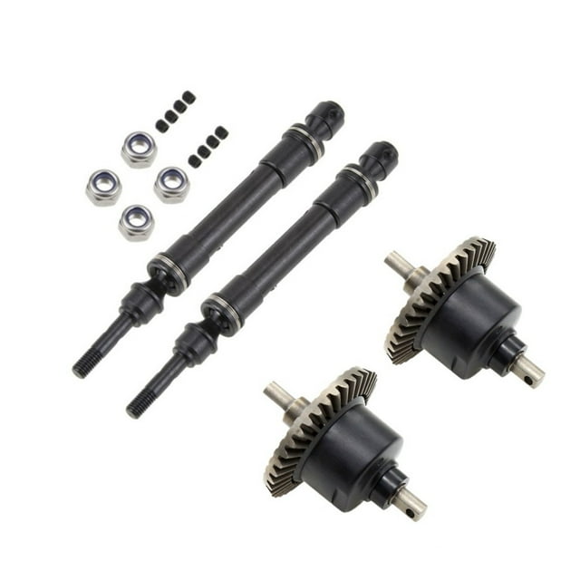 1Pair Black Drive Shaft+Gear Differential Set for Traxxas Slash 4X4 VXL ...