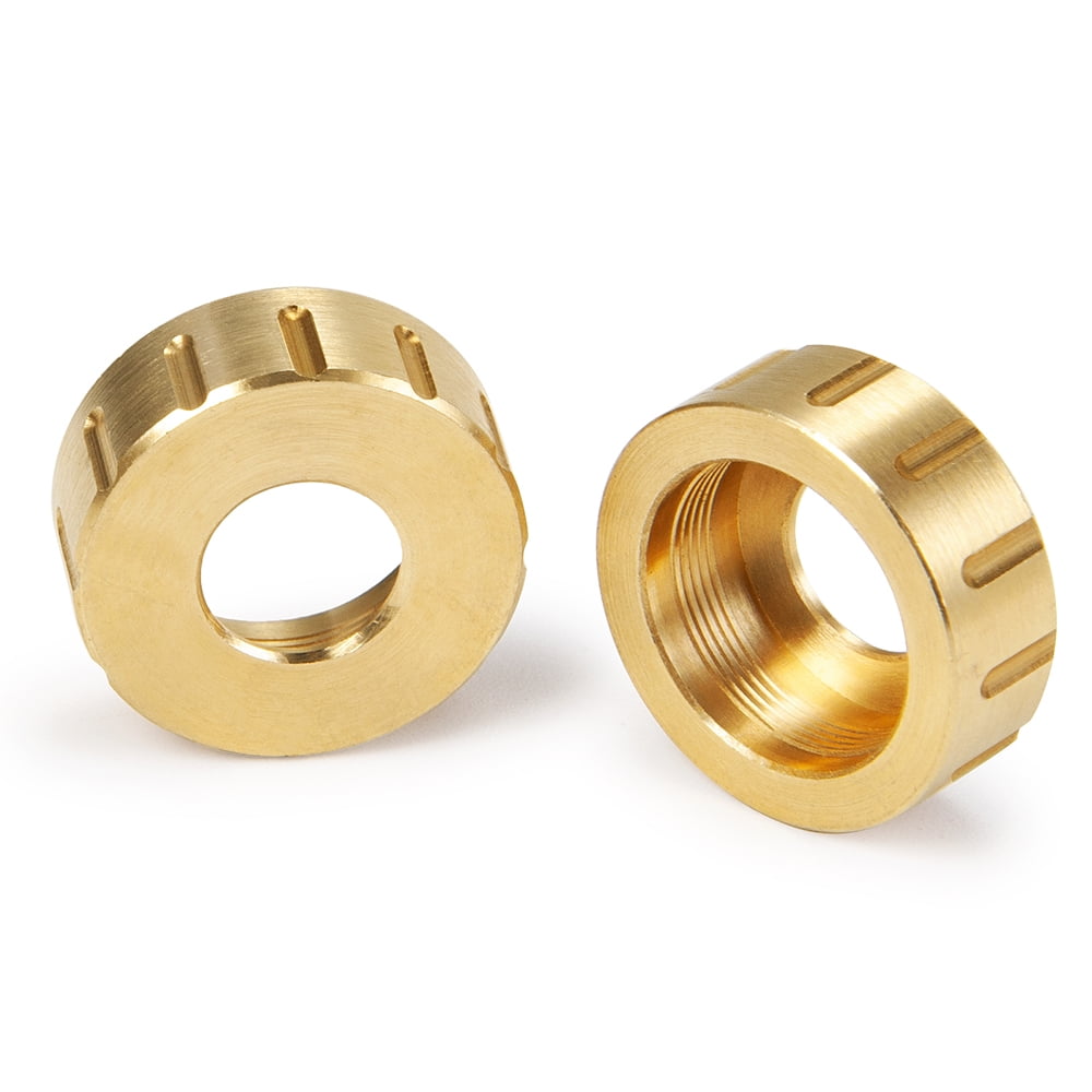 1Pair Brass Rear Axle Steering Knuckles Blocks Counterweight Cover for ...