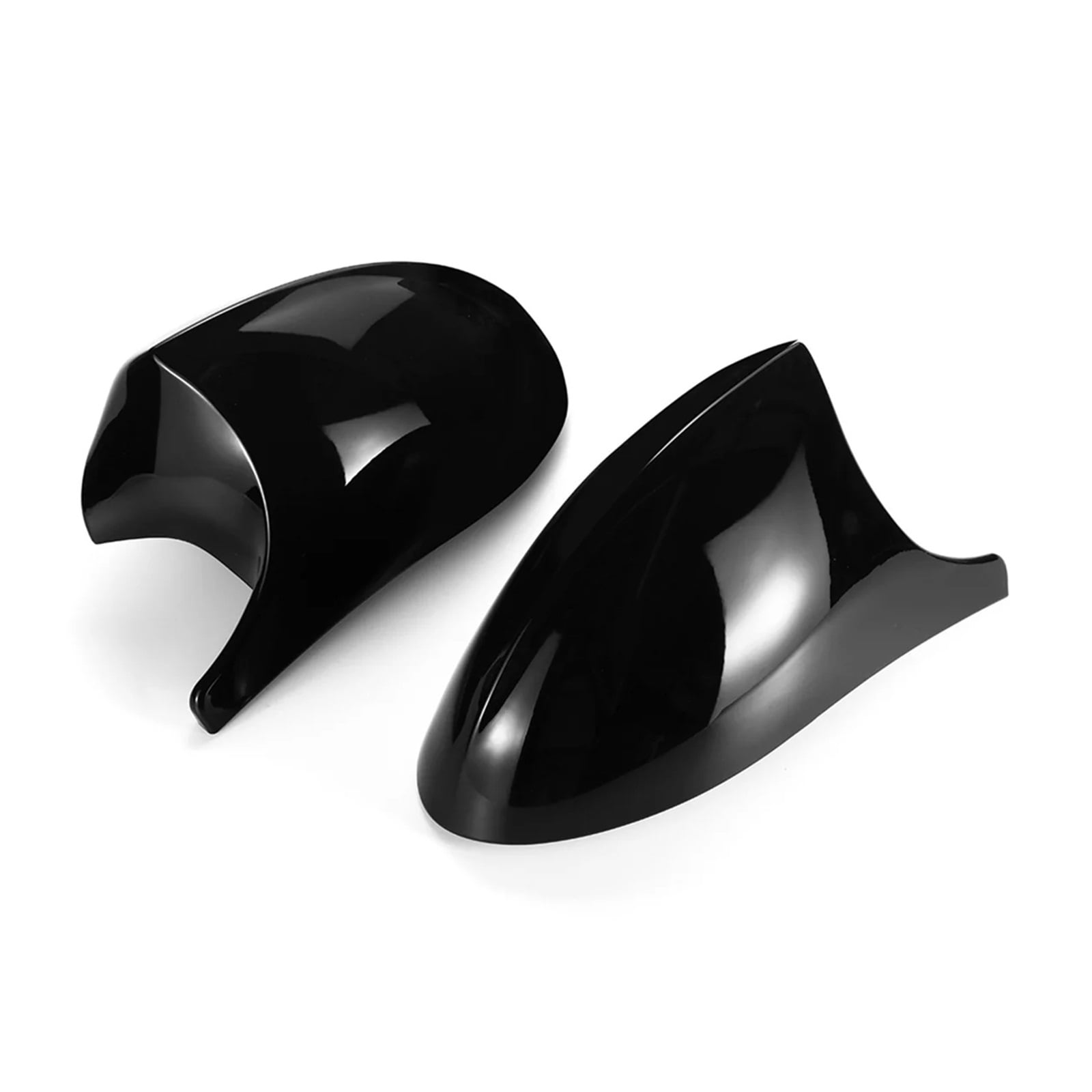 1Pair Car Glossy Black Cow Corner Rear View Mirror For BMW 1 3 Series ...