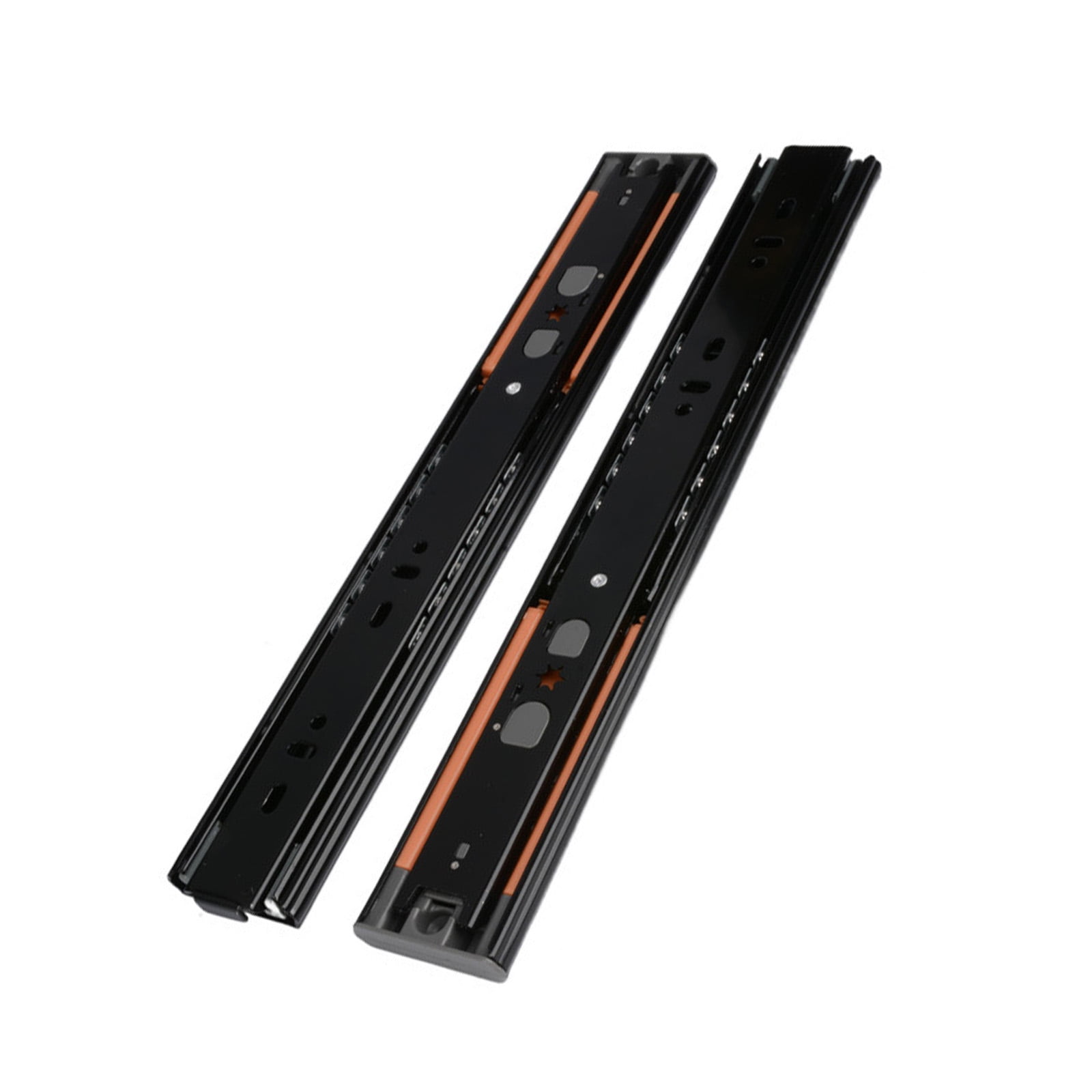 1Pair Cold Rolled Steel Drawer Slides Buffer Damper Rails Soft Close ...