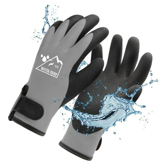 1Pair Cold Weather Work Gloves Insulated and Waterproof for Outdoor ...