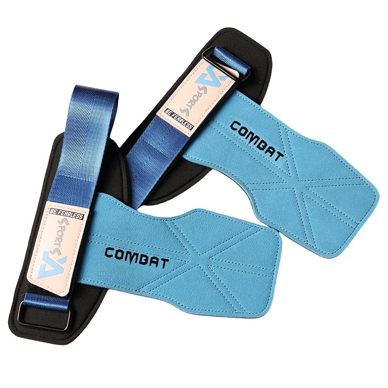 1Pair Cowhide Bench Press Weight Lifting Wrist Straps Deadlift Gloves ...