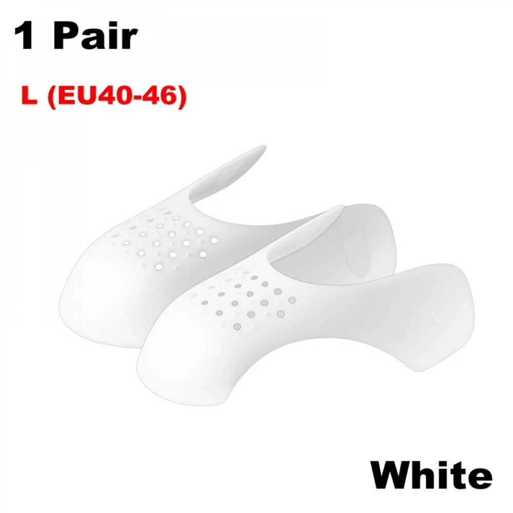 1Pair Crease Protector Shoe Anti Crease Bending Crack Toe Cap Support ...