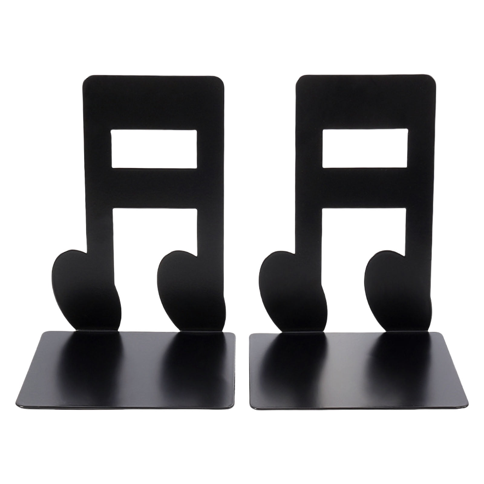 1Pair Decorative Metal Book End For Shelves Musical Note Bookend Slip ...