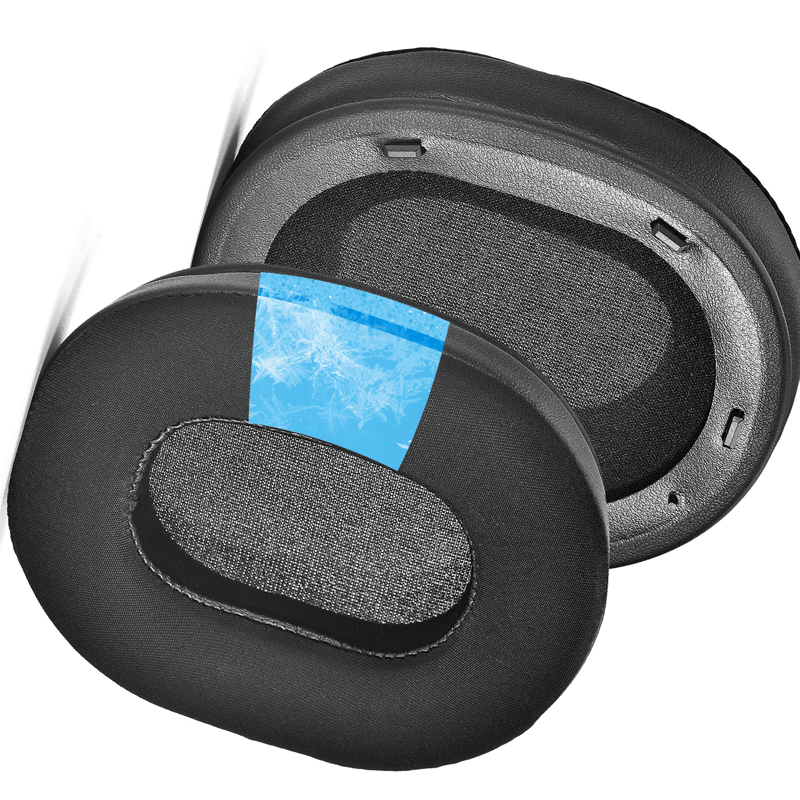 1Pair Earpads Protein Leather Ear Pad Ear Cushions Cover Memory Foam ...