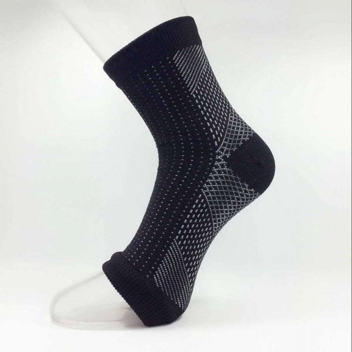 1Pair Foot Compression Sleeves Circulation Angel Ankle Swelling Pain ...