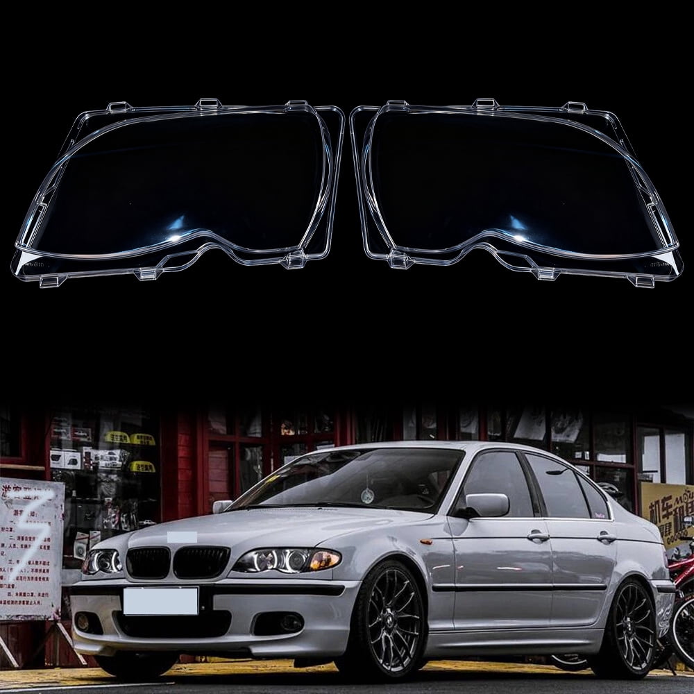 1Pair For 2002 2003 2004 2005 BMW E46 3-Series 4-Door L&R Headlight ...
