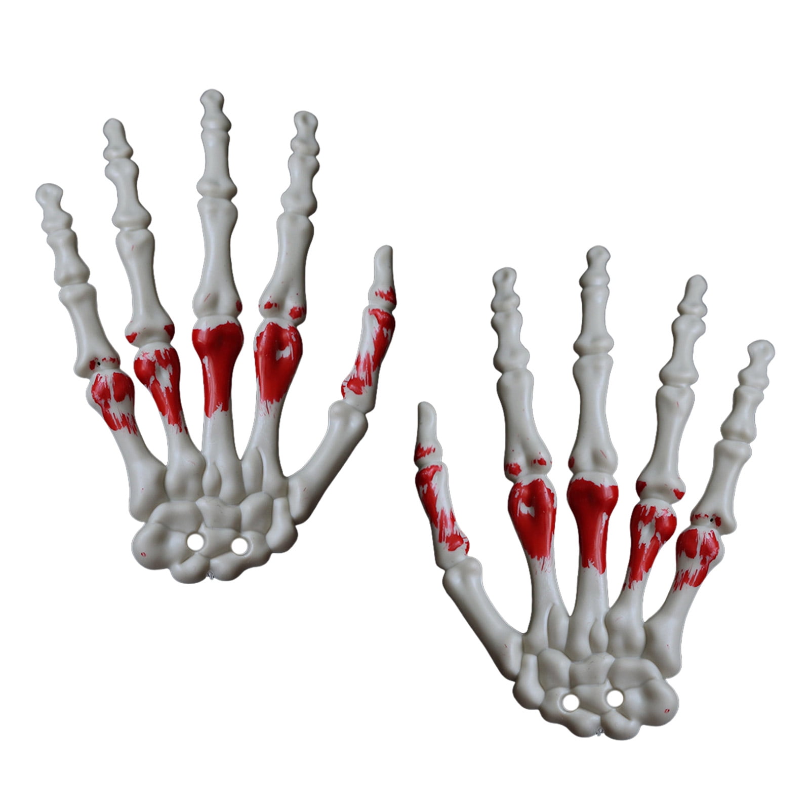 1Pair Halloween Skeleton Hands Plastic Skeleton Hand Model for ...