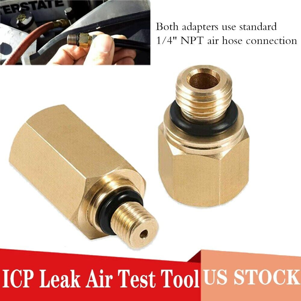 1Pair High Pressure Oil Rail Adapters Air Test Tool For Ford 6.0L ...