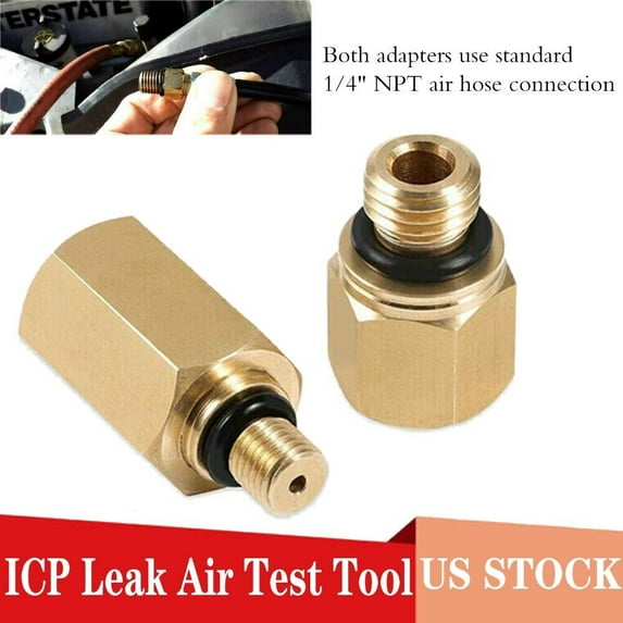 1Pair High Pressure Oil Rail Adapters Air Test Tool For Ford 6.0L ...