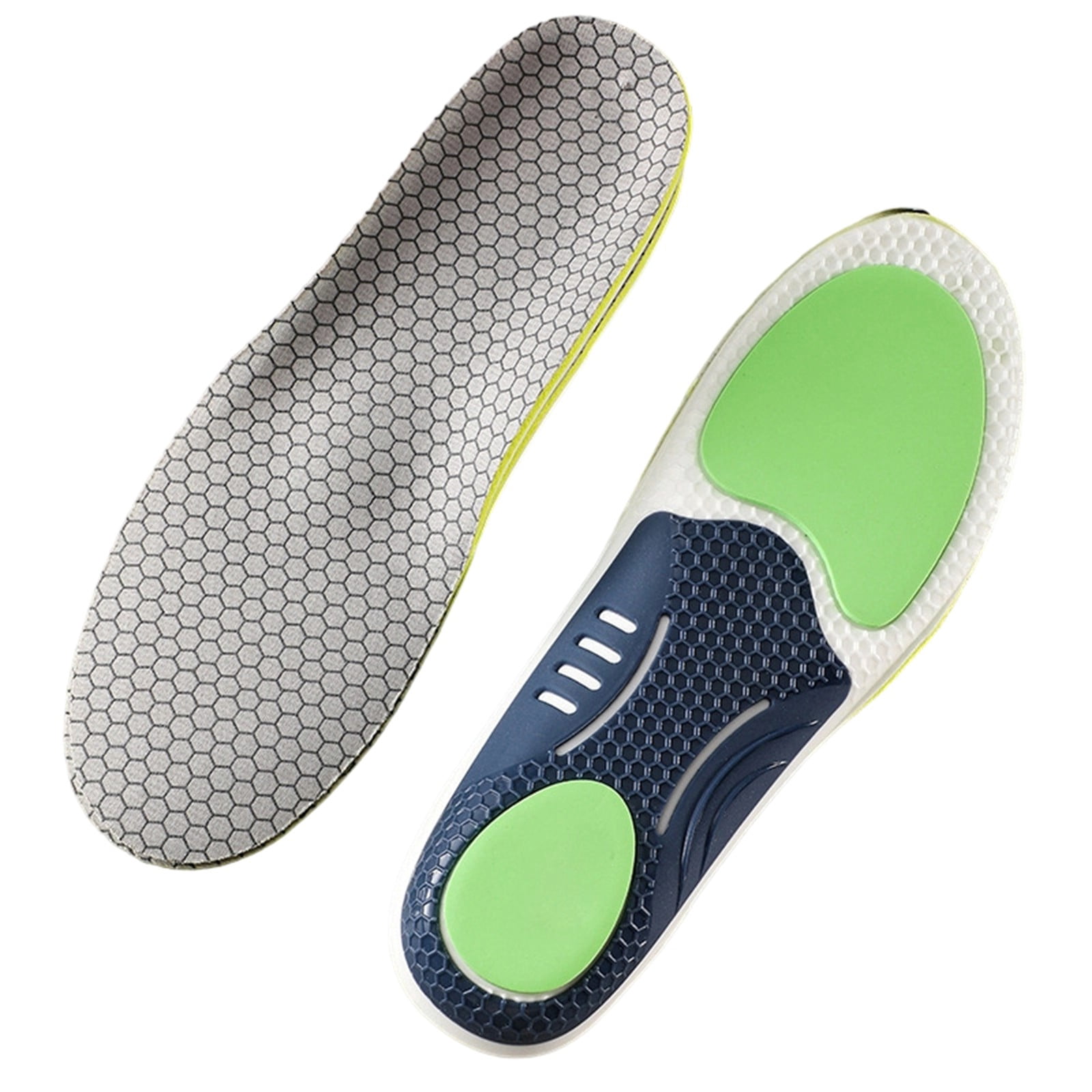1Pair Honeycomb Arch Support Insoles Shock Absorbing Foot Inserts For ...