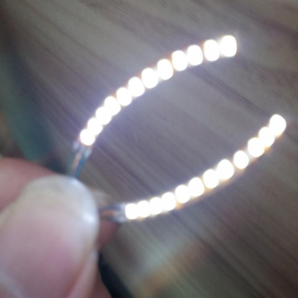 1Pair LED Light False Eyelashes Waterproof Unisex Shining Charming ...