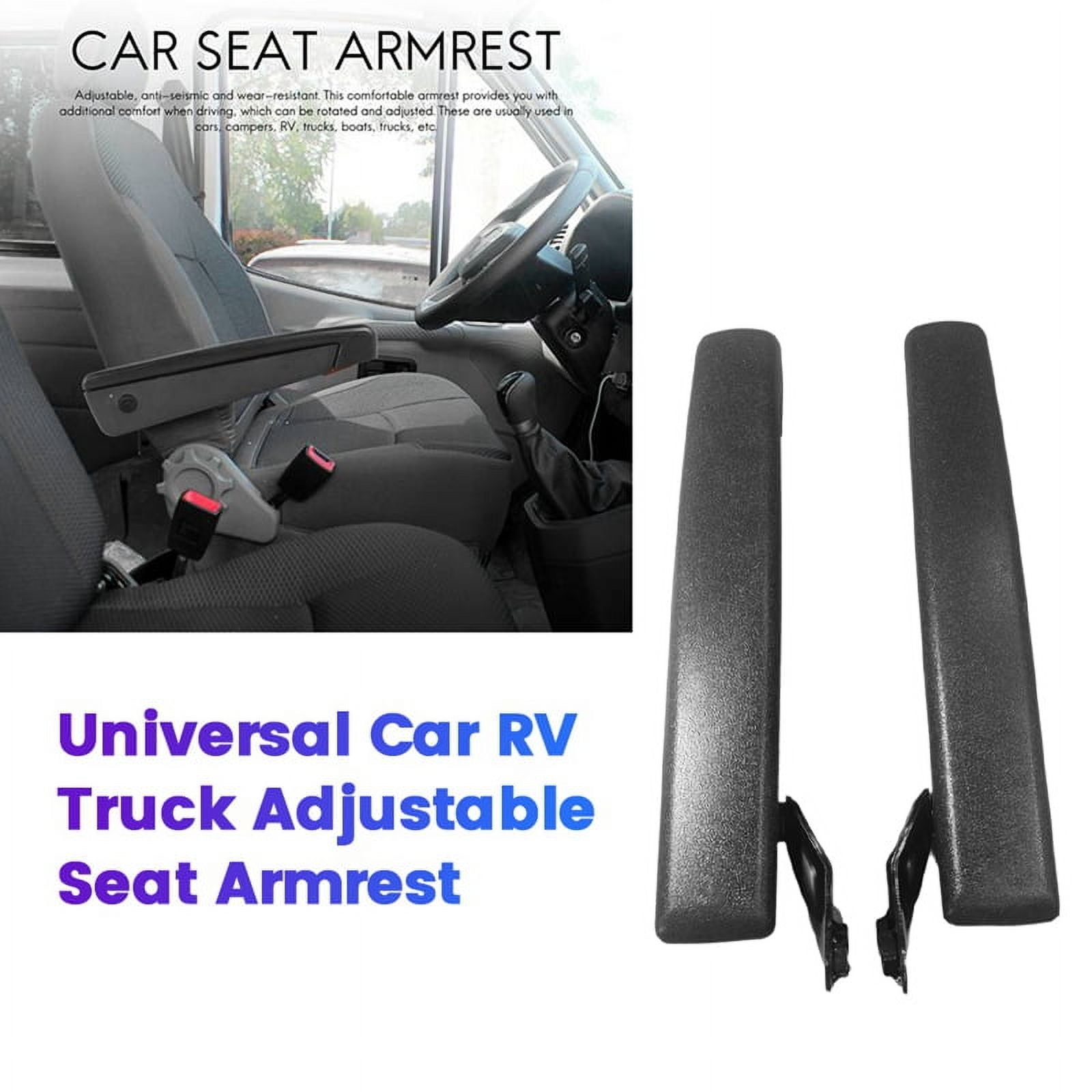 1Pair Left+Right Universal Car RV Truck Adjustable Seat Armrest For ...