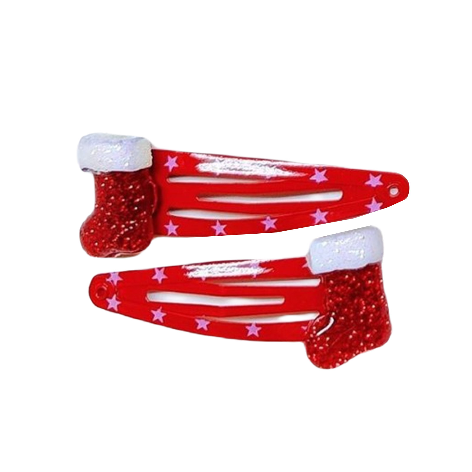1Pair Lovely Christmas Hair Clip For Women And Girls Nonslip Designs ...
