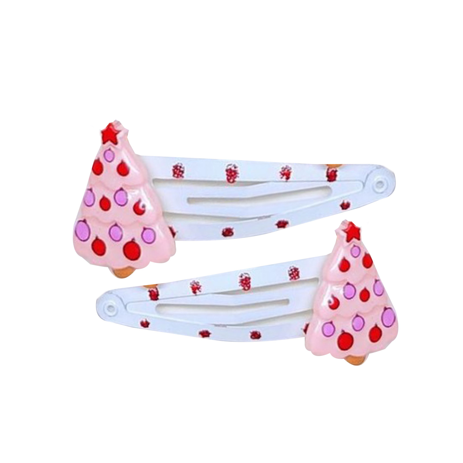 1Pair Lovely Christmas Hair Clip For Women And Girls Nonslip Designs ...