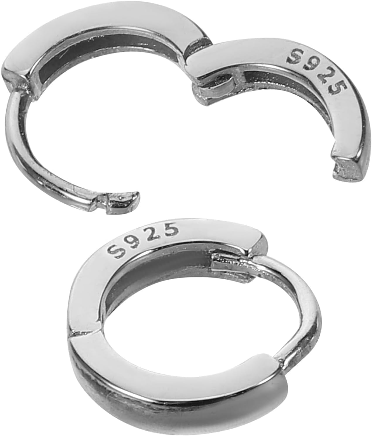 1Pair Mini Silver Hoop Earrings for Women Tiny Loop Studs Jewelry ...