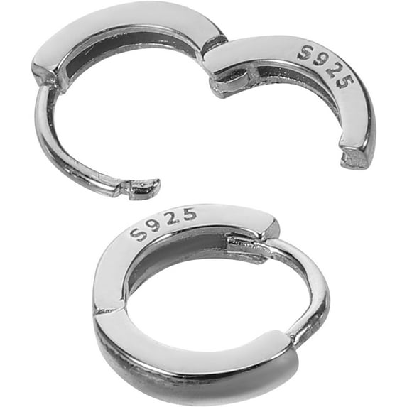 1Pair Mini Silver Hoop Earrings for Women Tiny Loop Studs Jewelry ...
