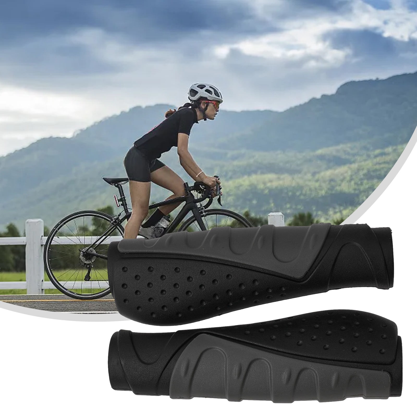1Pair Mountain Bicycle Folding Bike Handlebar Grip Long/Short Shift ...
